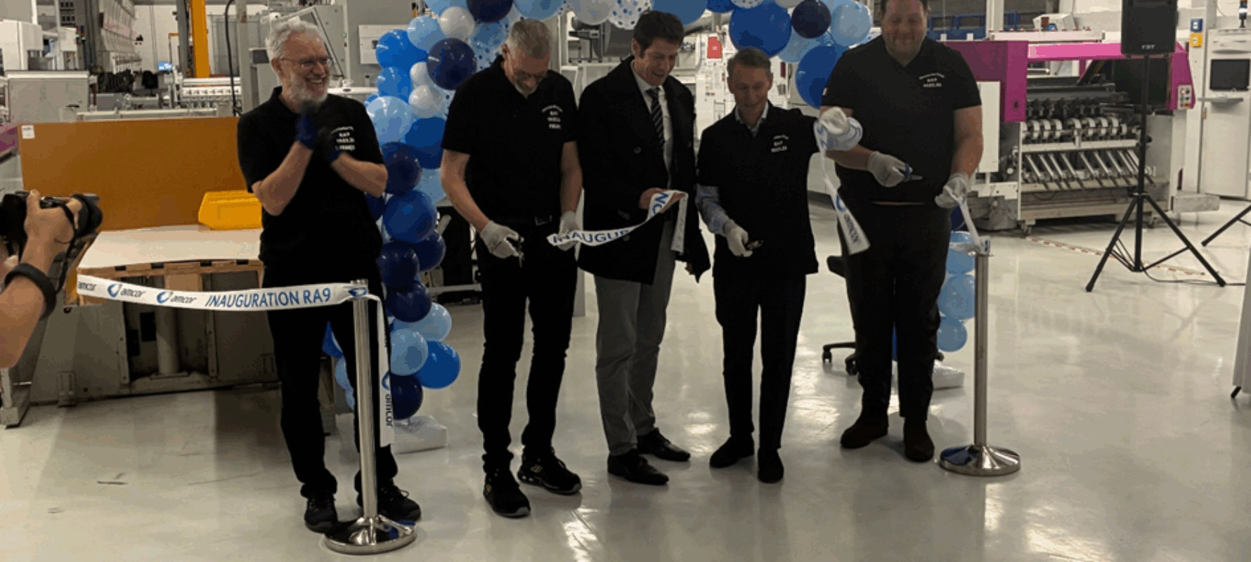 Inauguration de la 4e ligne de fabrication chez Amcor ! - ADIRA